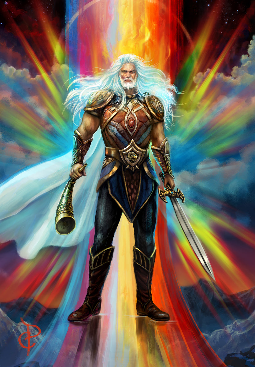 Norse God Heimdall Art Print Multiple Sizes – Inlumined Arts LLC